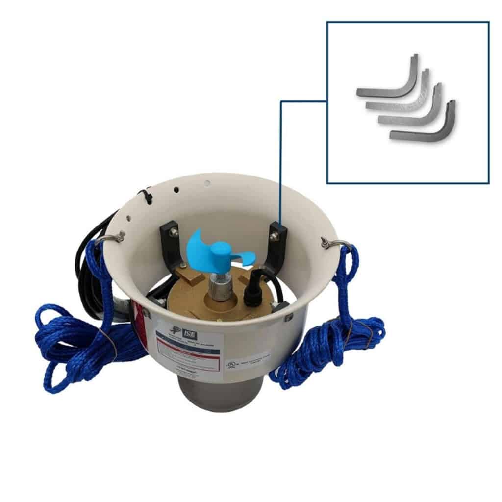 L-Shaped Brackets for Power House Ice Eater Oil-Filled Motors